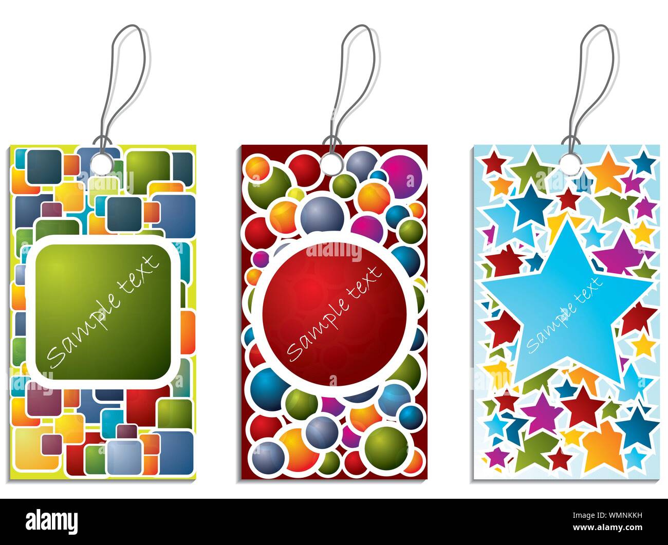Colorful label set Stock Vector Image & Art - Alamy