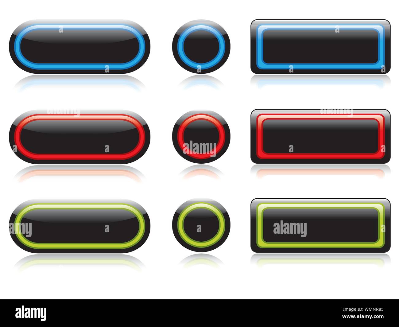 New set of buttons Stock Vector Image & Art - Alamy