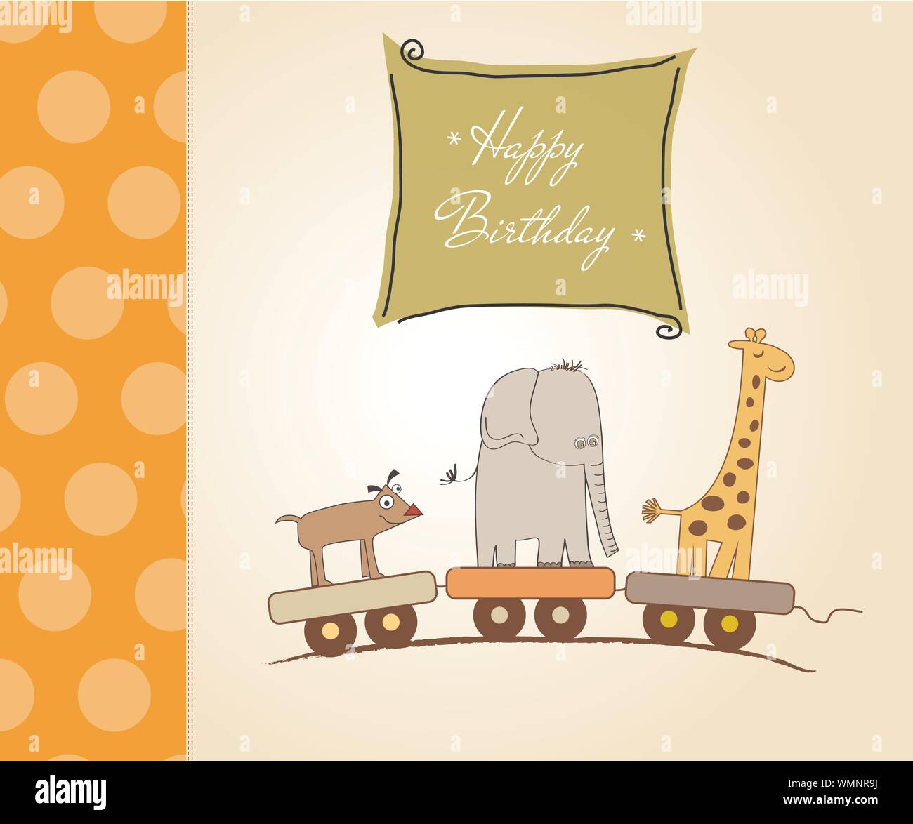 childish birthday card Stock Vector Image & Art - Alamy
