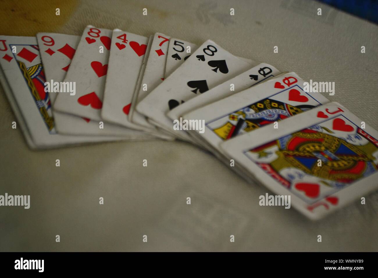 Alphabet on cards hi-res stock photography and images - Alamy