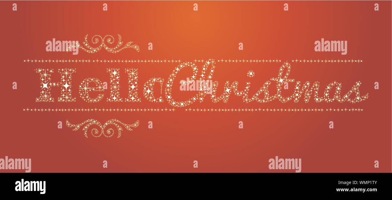 Hello Christmas stars Signal Stock Vector Image & Art - Alamy