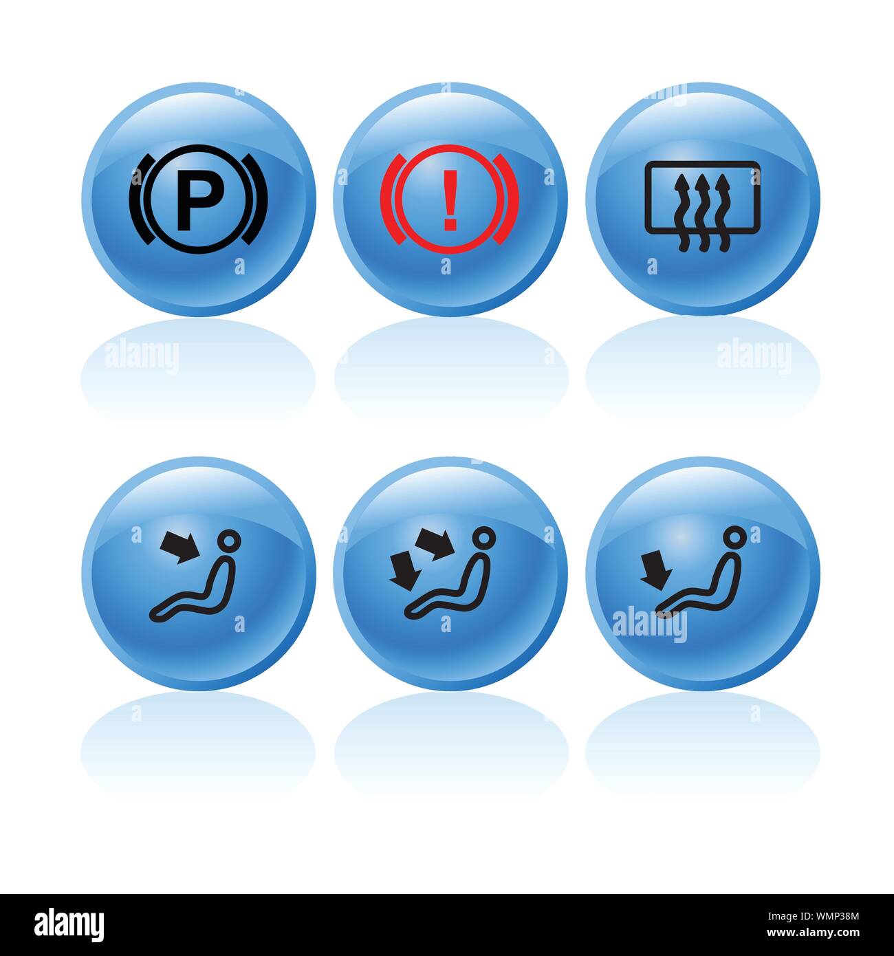 Car dashboard buttons Cut Out Stock Images & Pictures - Alamy