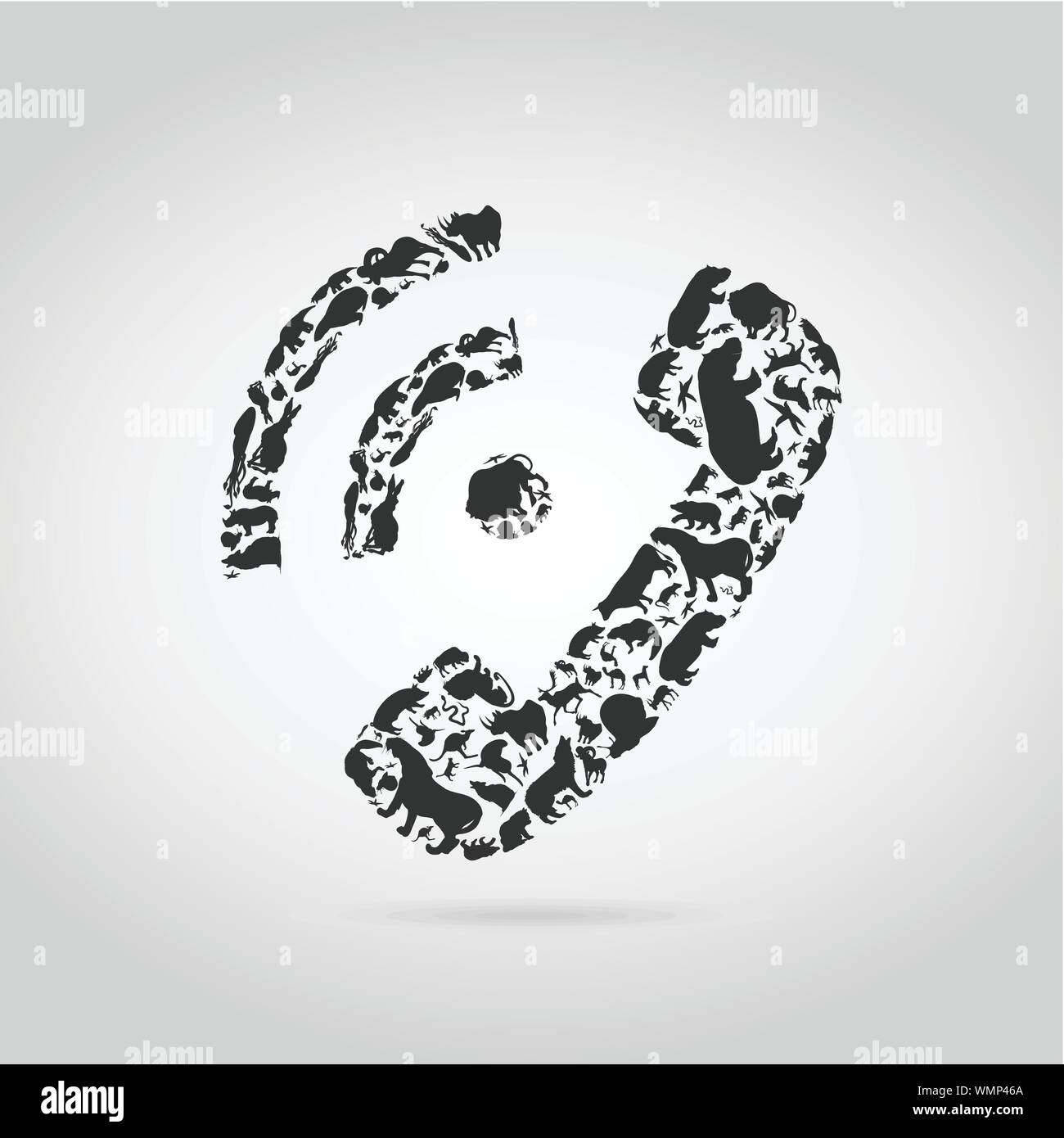 Phone an animal Stock Vector Image & Art - Alamy