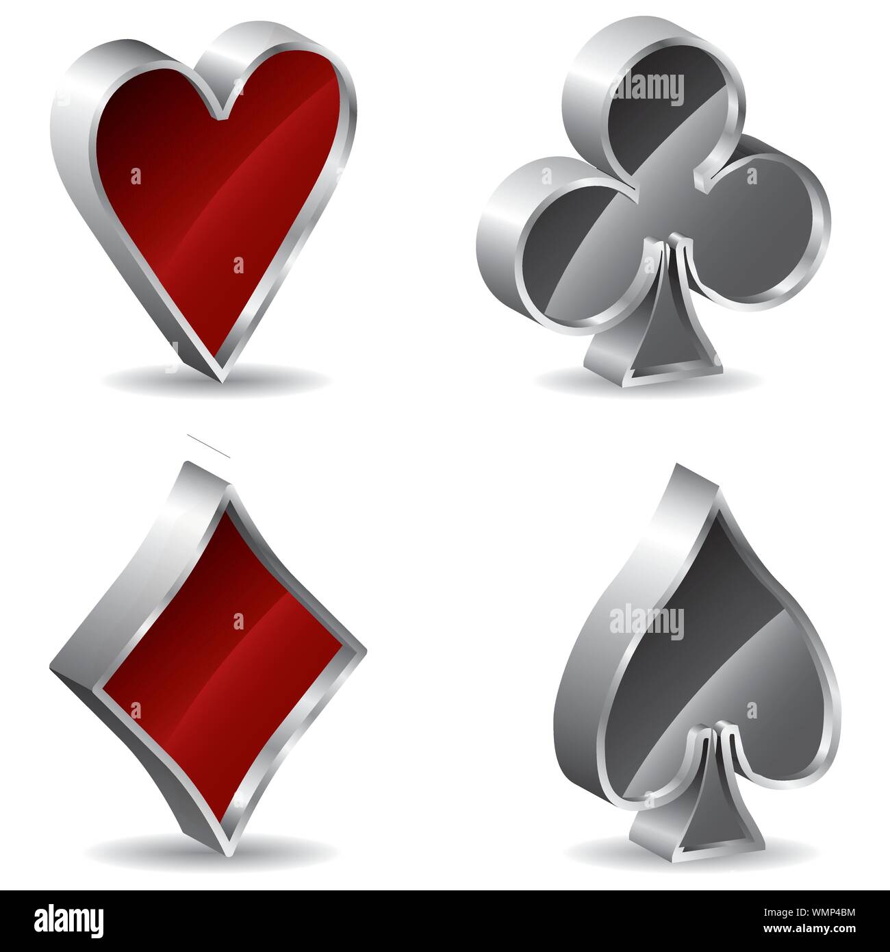 3d poker signs Stock Vector Image & Art - Alamy