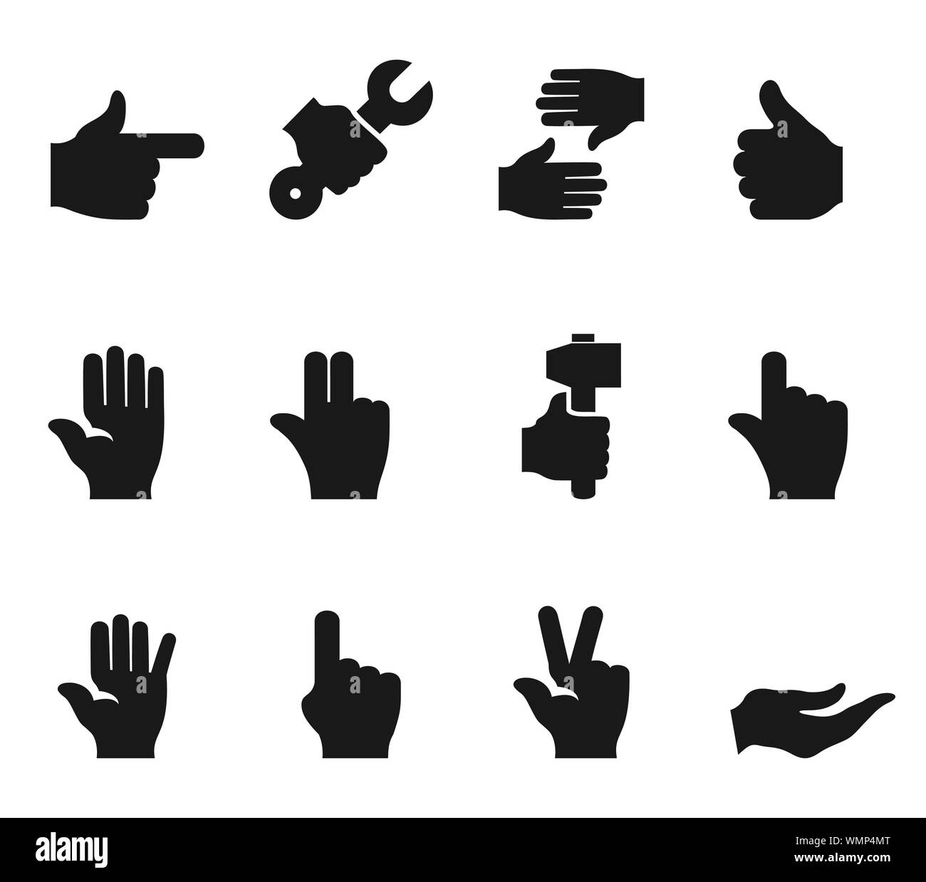 Hand an icon Stock Vector Image & Art - Alamy