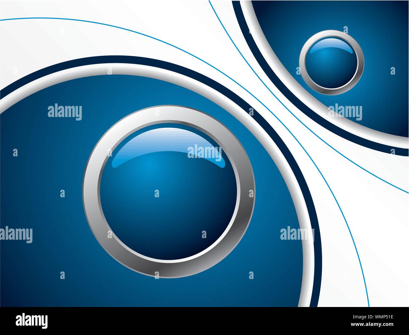 Cool blue background with buttons Stock Vector Image & Art - Alamy