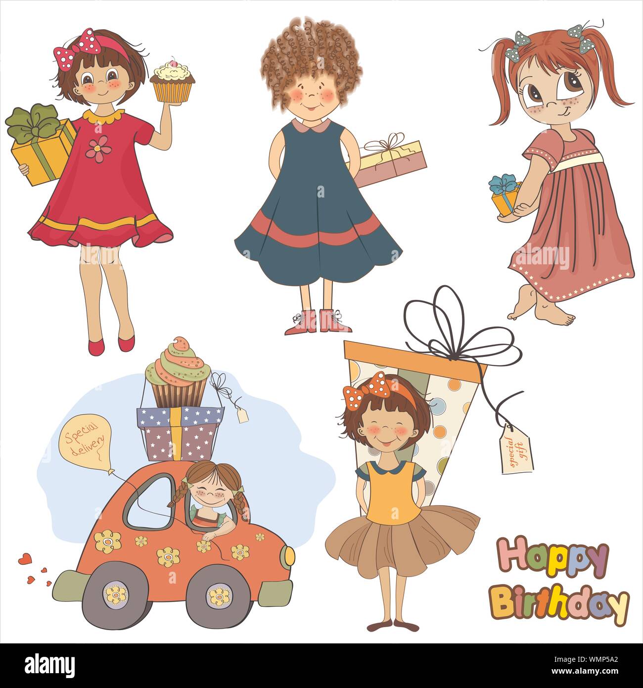 Girls items Stock Vector Images - Alamy