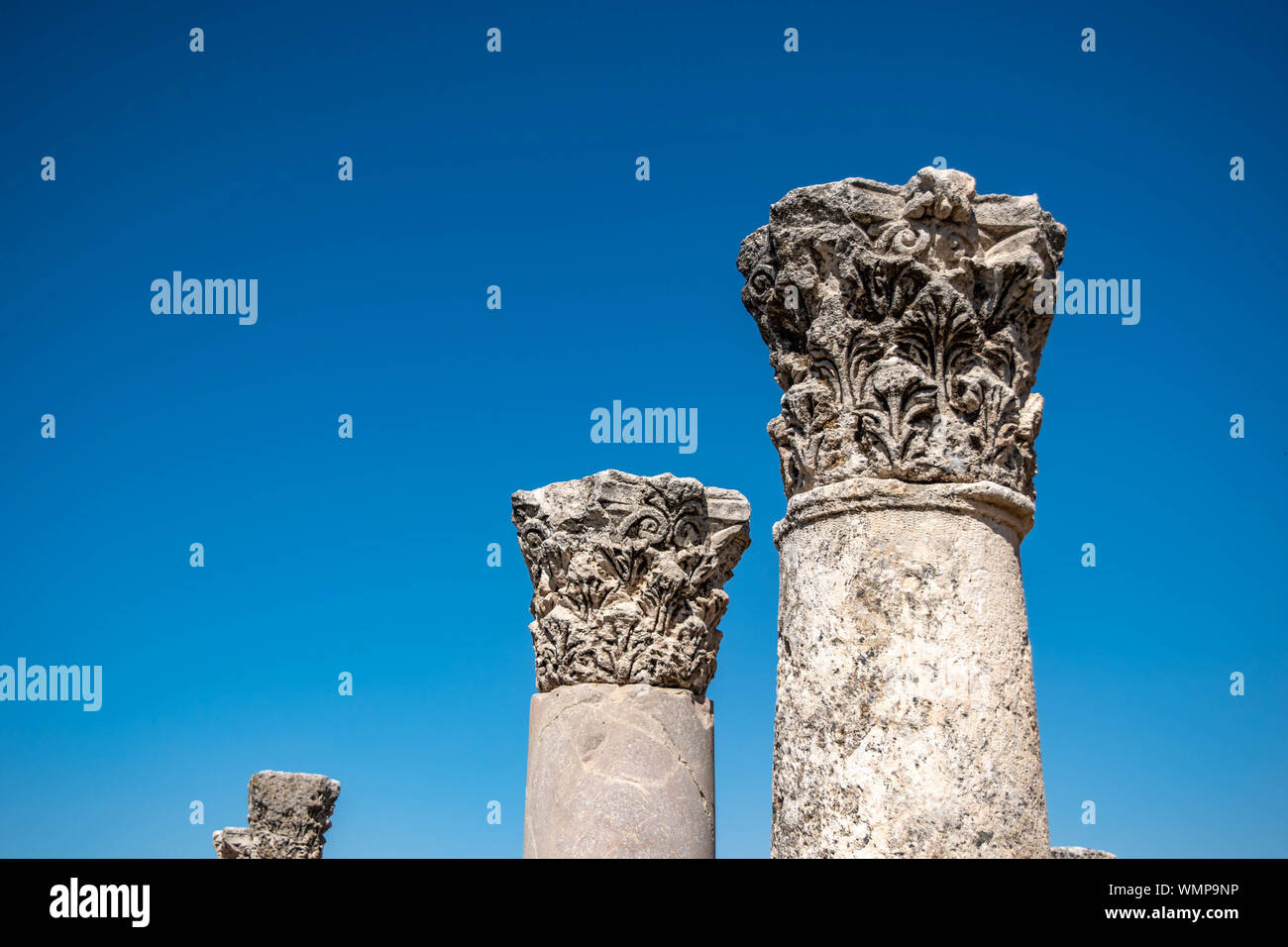 Ruins of ancient civilizations at the Amman Citadel in Amman, Jordan ...