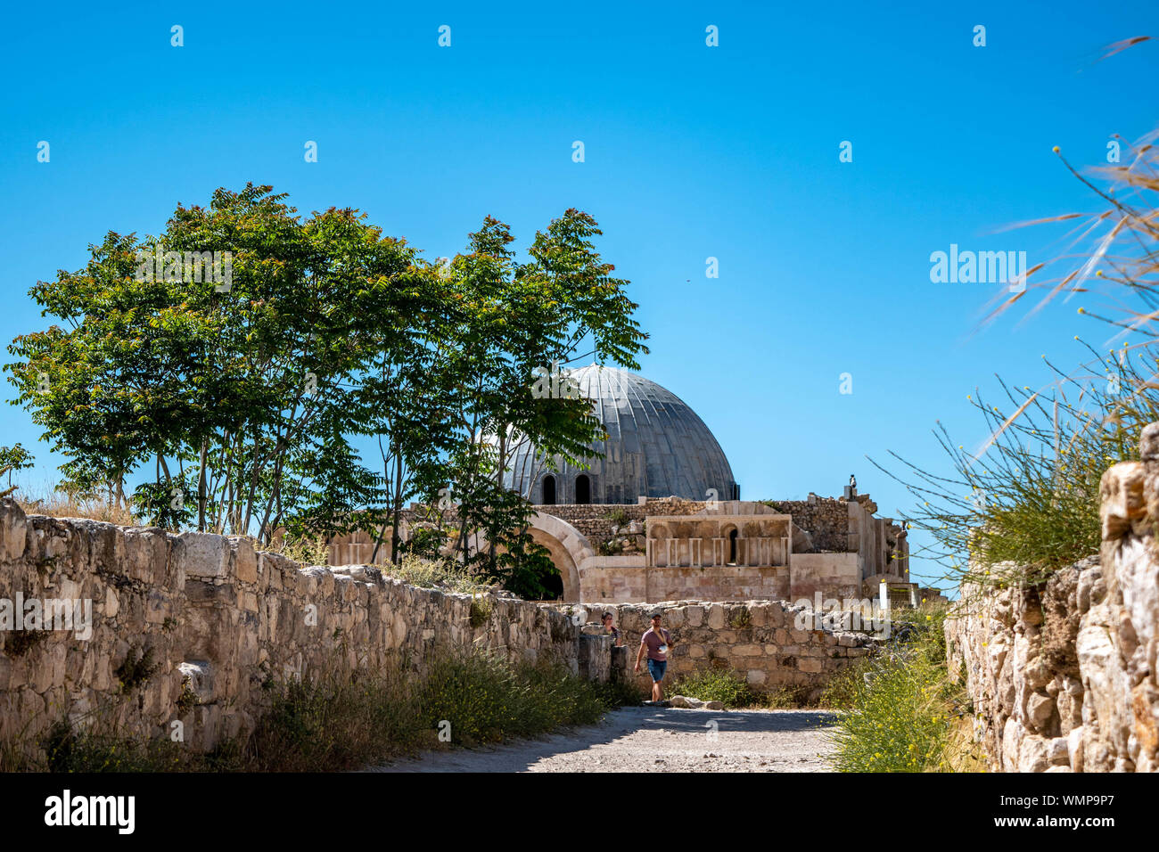 Ruins of ancient civilizations at the Amman Citadel in Amman, Jordan ...