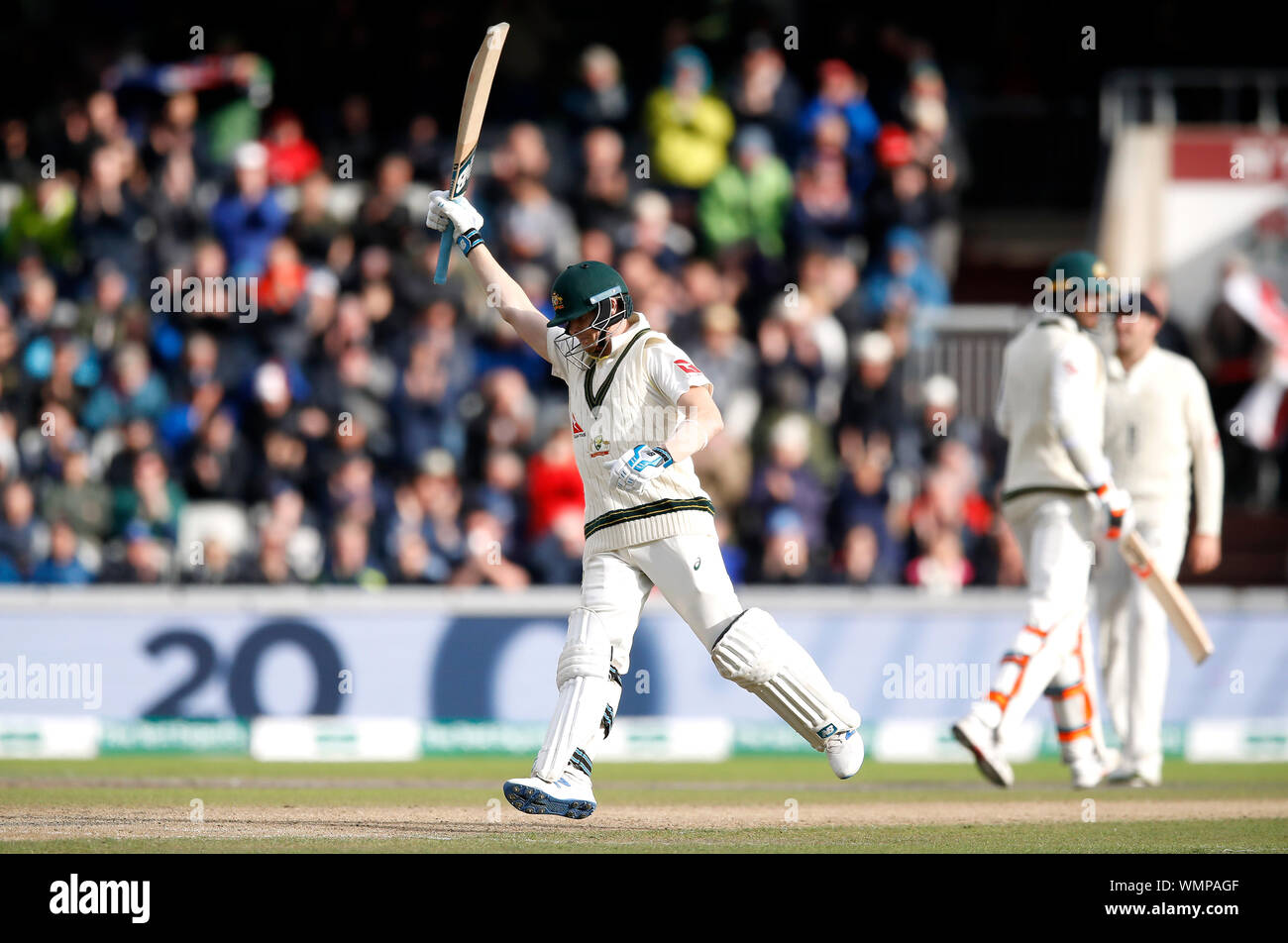Australia's Steve Smith celebrates hitting 200 rund during day two of ...