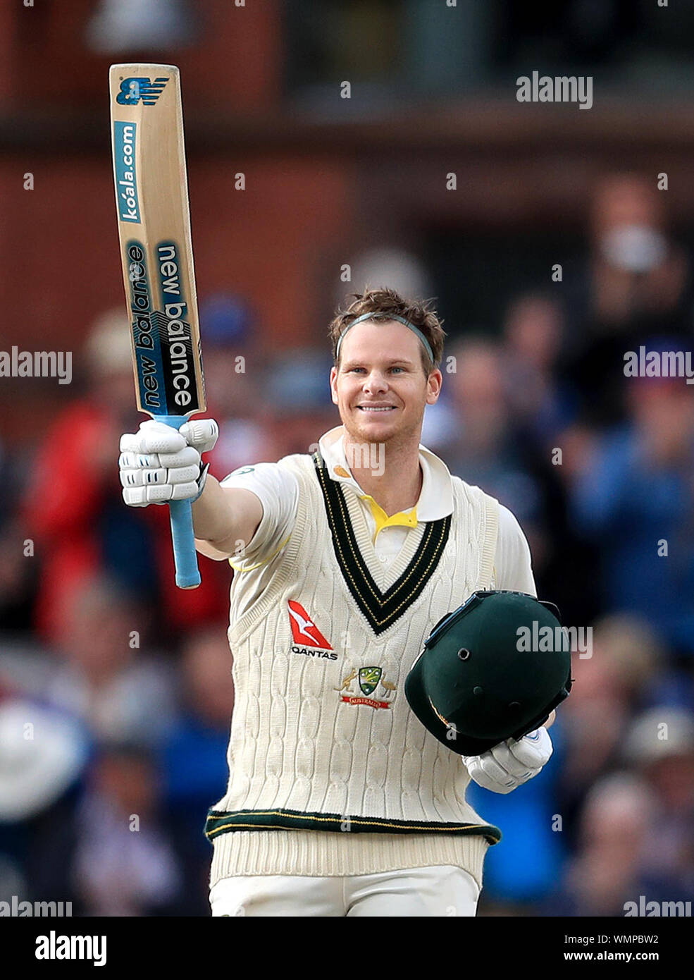 Australia's Steve Smith celebrates reaching 200 runs during day two of ...