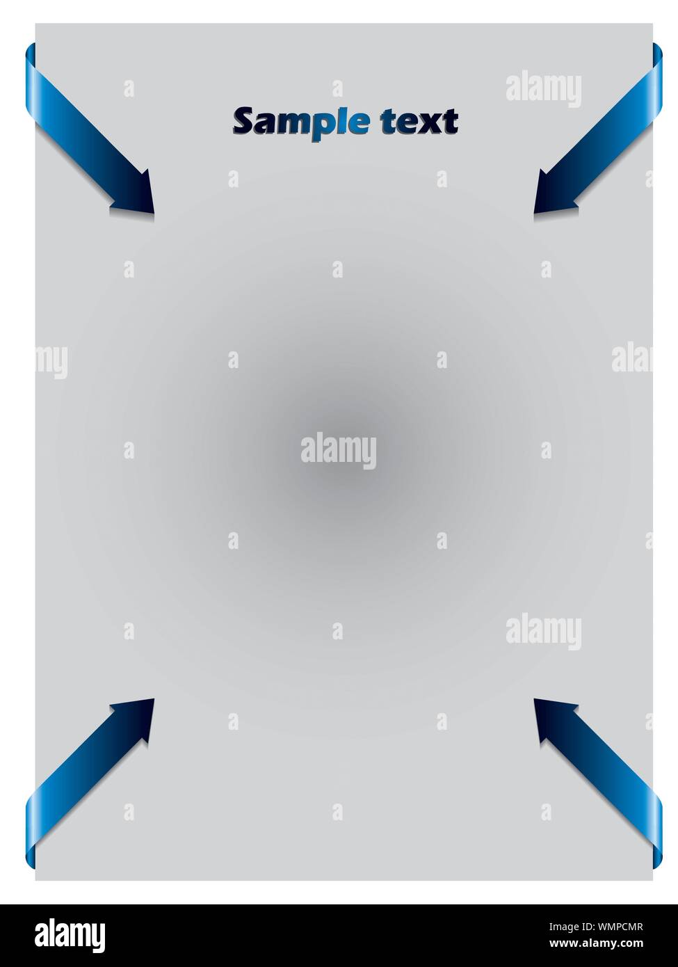 Blue arrows from corners Stock Vector Image & Art - Alamy
