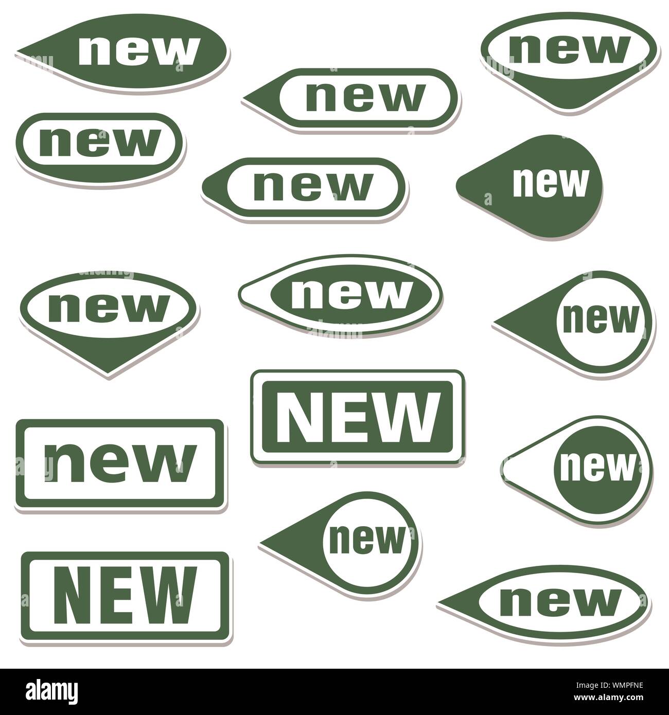 New Icon Labels Stock Vector Image & Art - Alamy