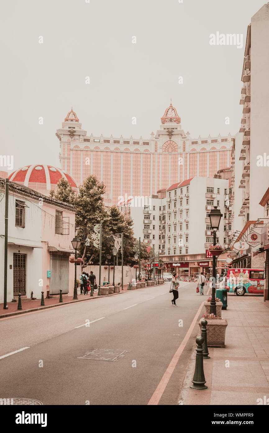 scenery and tourist attractions from Taipa Village in Macau, China ...