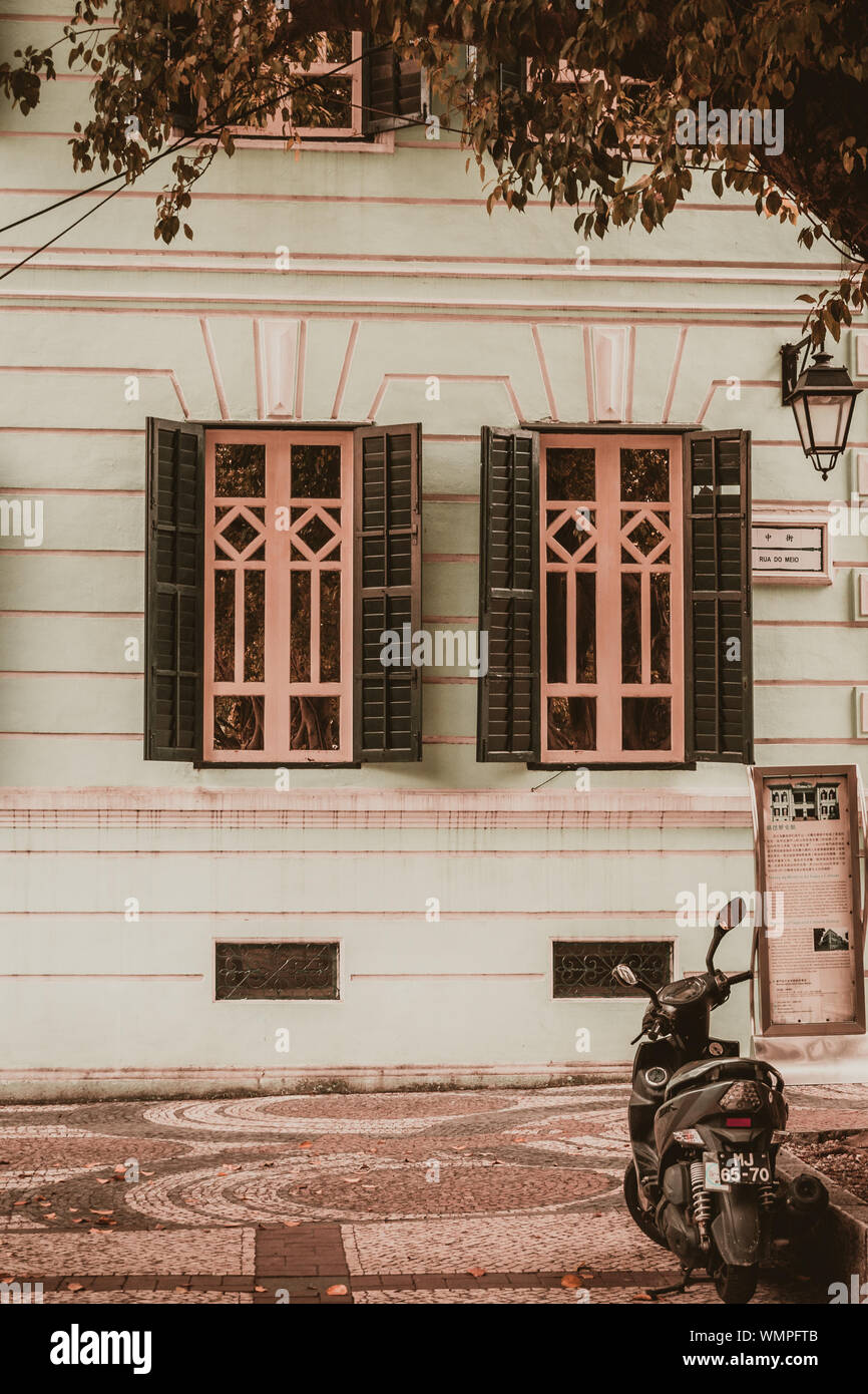 scenery and tourist attractions from Taipa Village in Macau, China ...