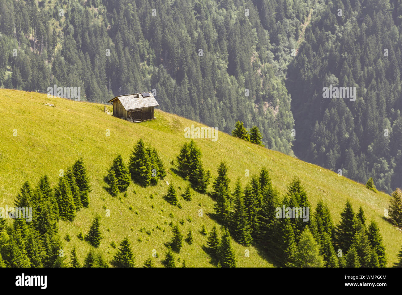 Mountain hut in the Dolomites, South Tyrol, Italy Stock Photo - Alamy