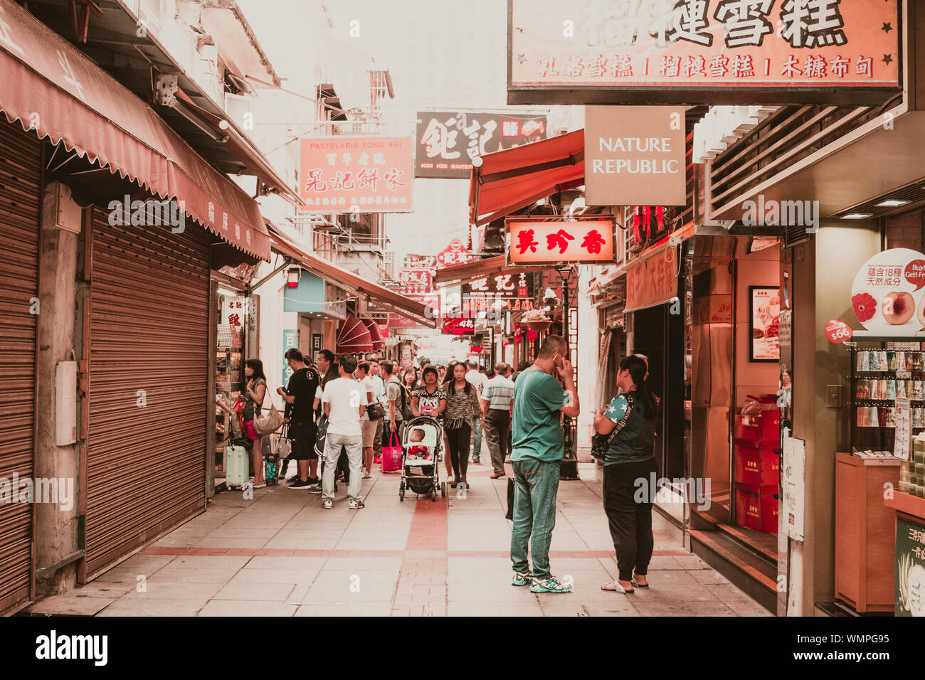 scenery and tourist attractions from Taipa Village in Macau, China ...
