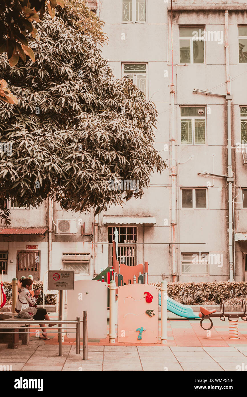 scenery and tourist attractions from Taipa Village in Macau, China ...