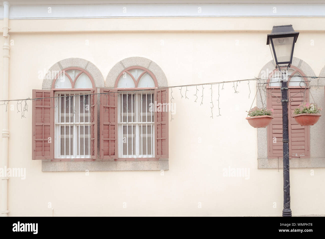 scenery and tourist attractions in Taipa Village in Macau, China Stock ...