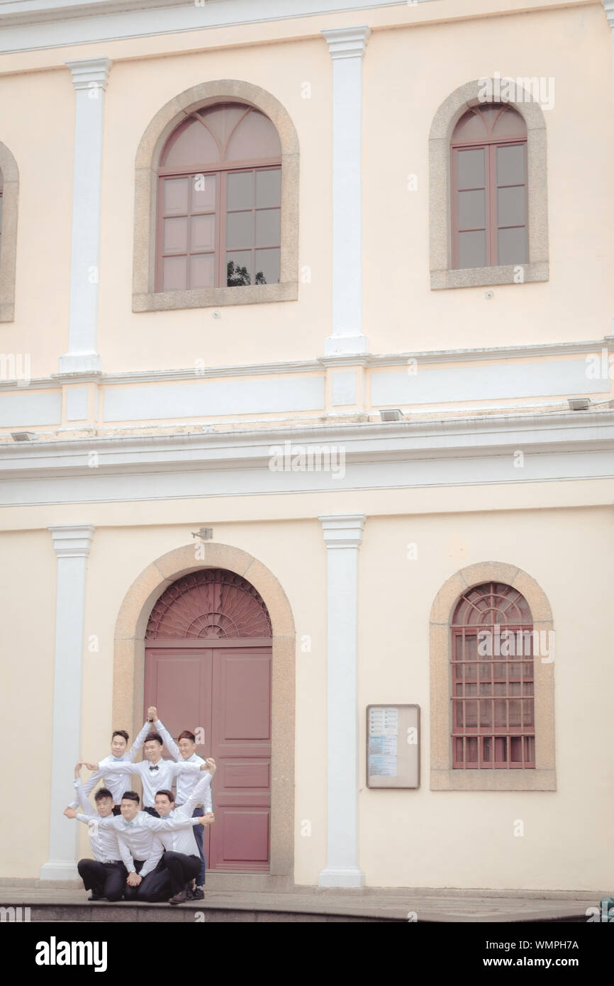 scenery and tourist attractions in Taipa Village in Macau, China Stock ...