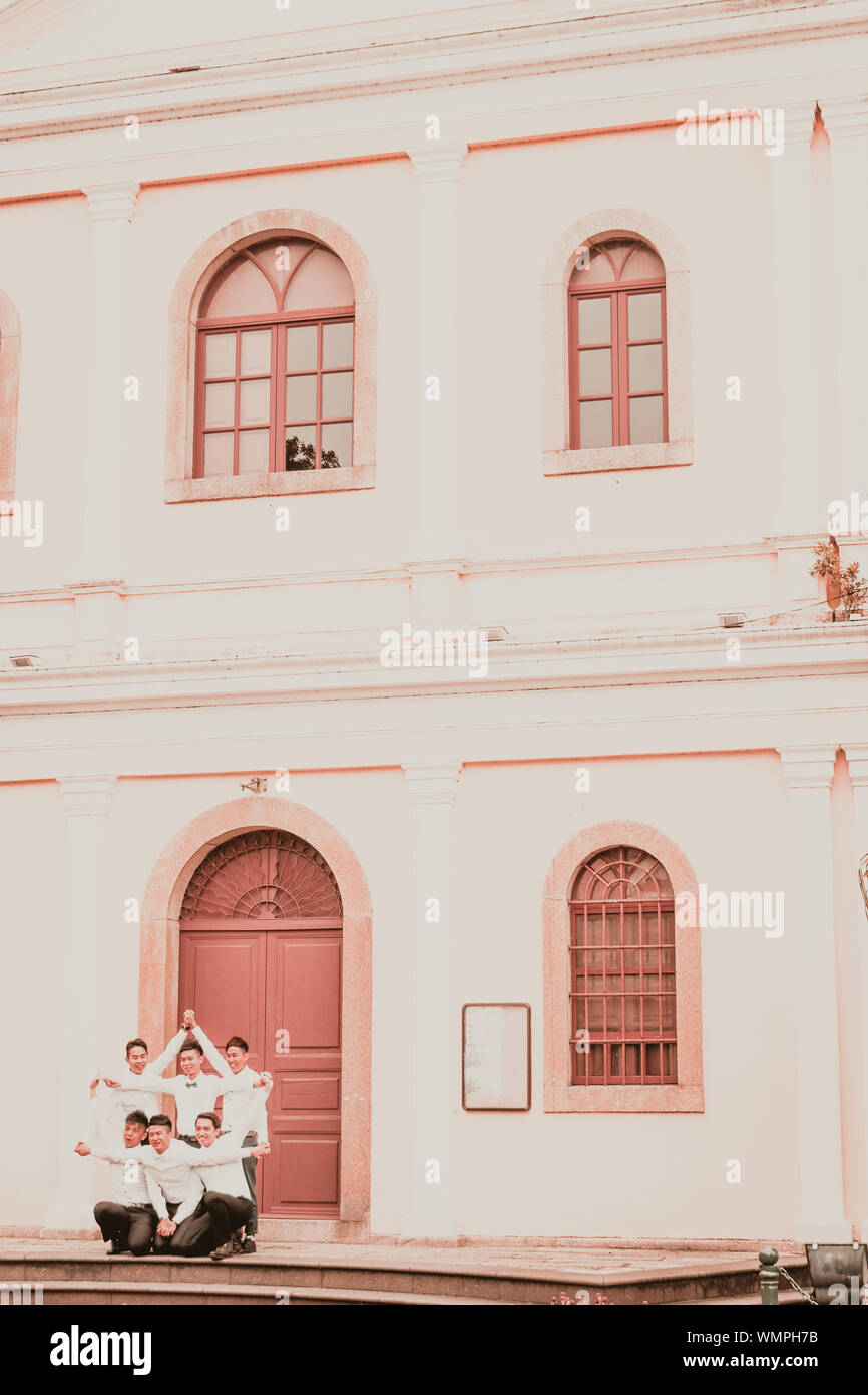 scenery and tourist attractions from Taipa Village in Macau, China ...