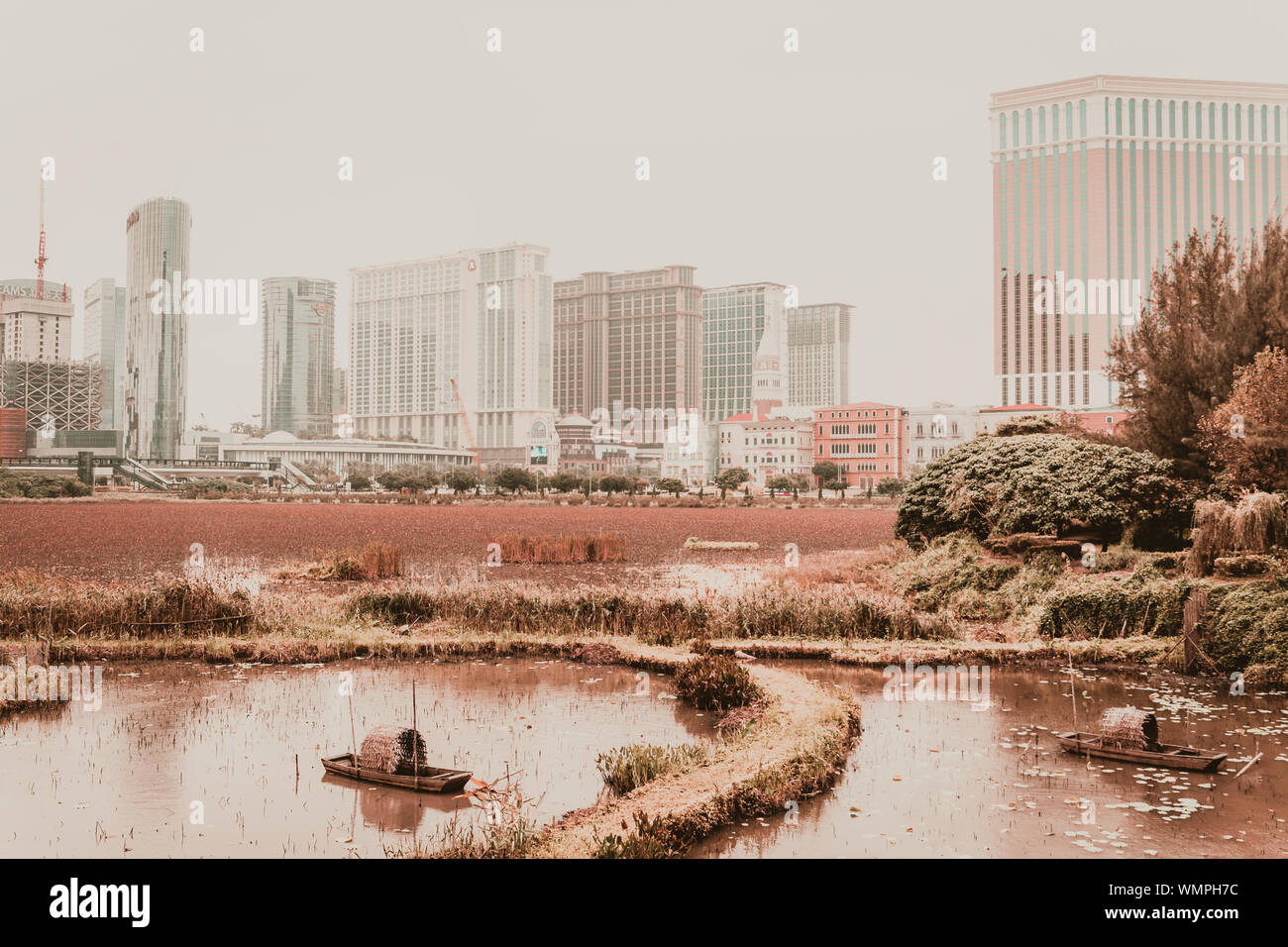 scenery and tourist attractions from Taipa Village in Macau, China ...
