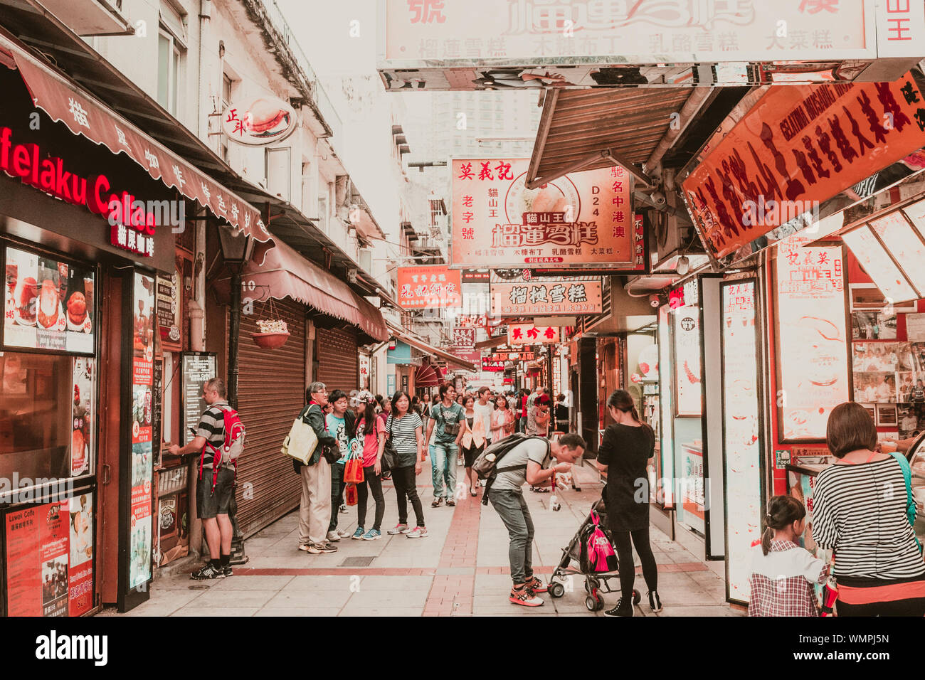 scenery and tourist attractions from Taipa Village in Macau, China ...