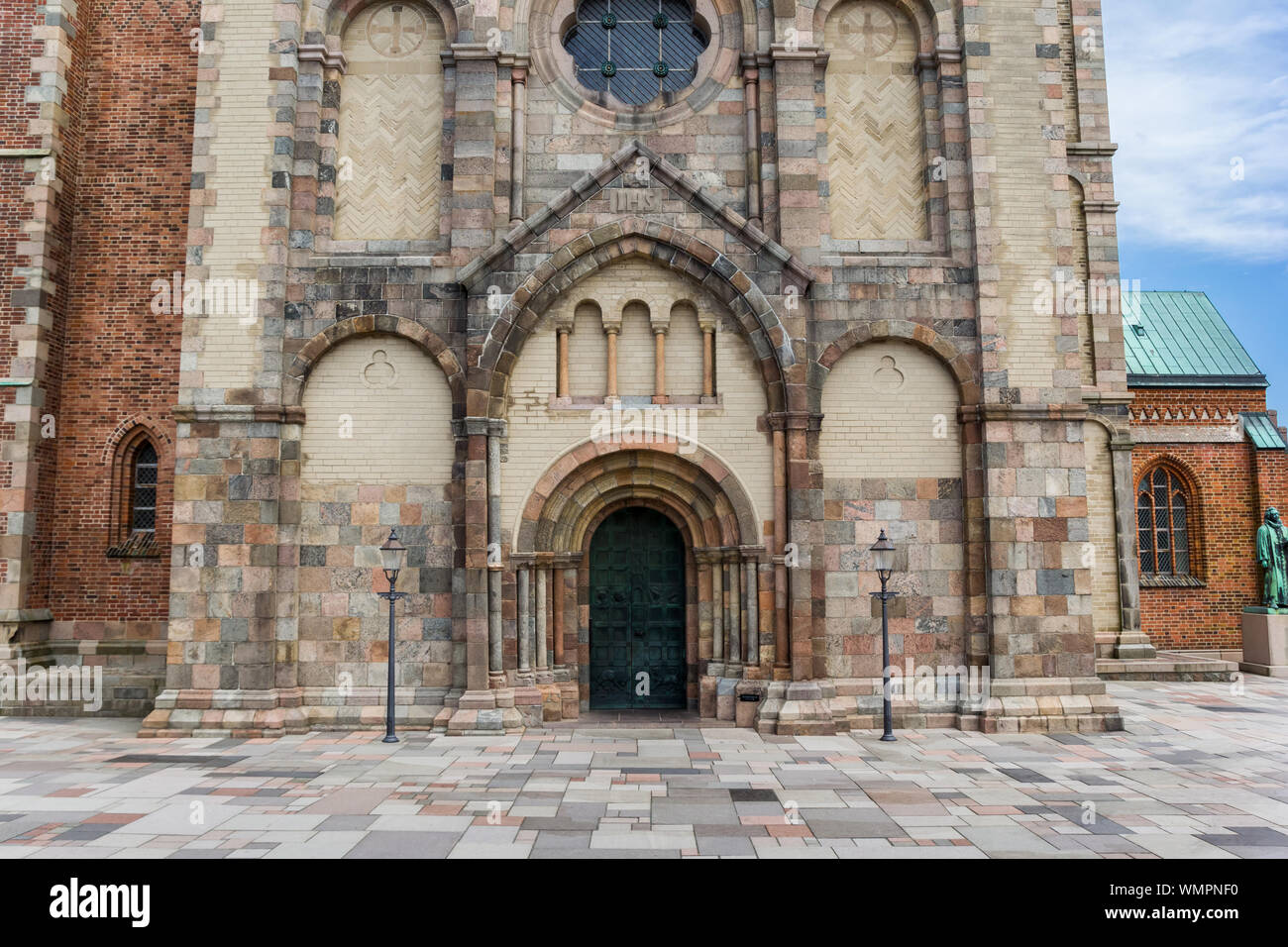 Entrance to the Domkirke church in Ribe, Denmark Stock Photo - Alamy