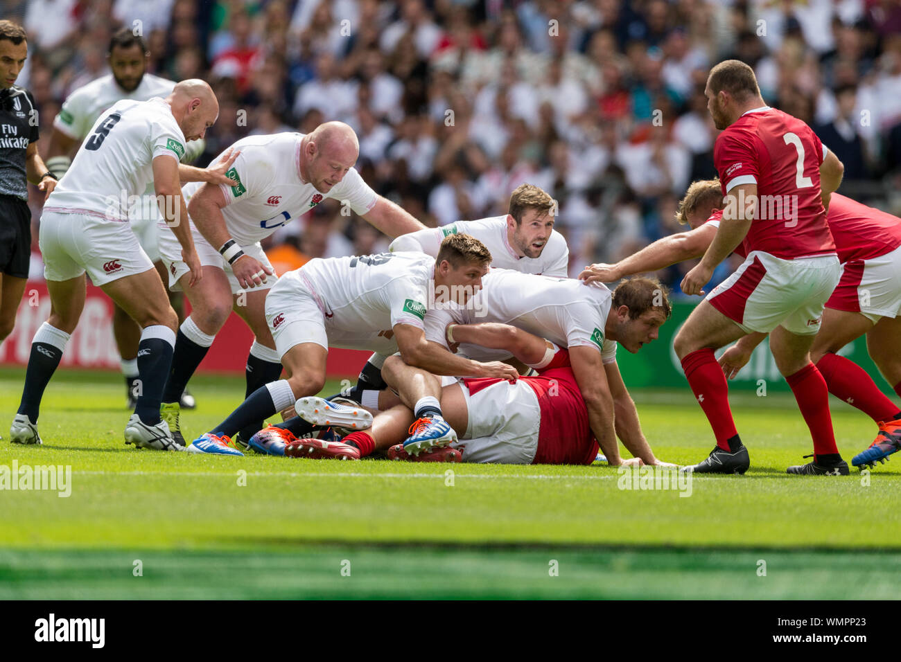 Willi Heinz,Dan Cole, Piers Francis, Elliot Daly and Joe Launchbury in ...