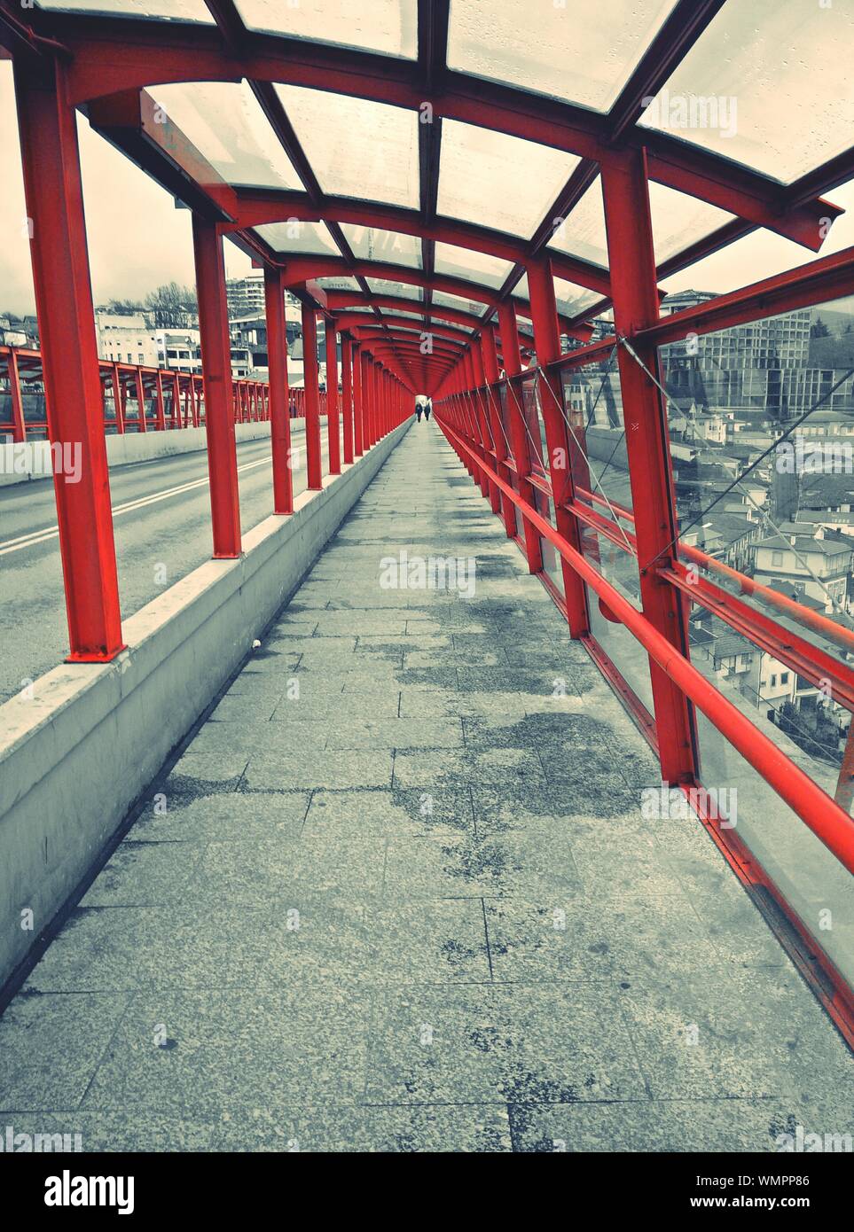 Pedestrian walkway over road hi-res stock photography and images - Alamy