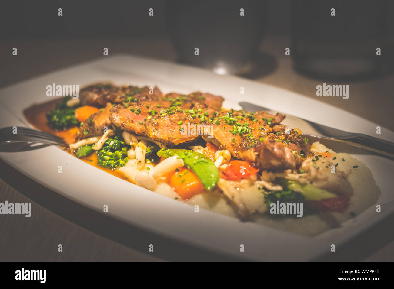 Grilled Iberico Pork Pluma Honey glazed with chef's pick of daily ...