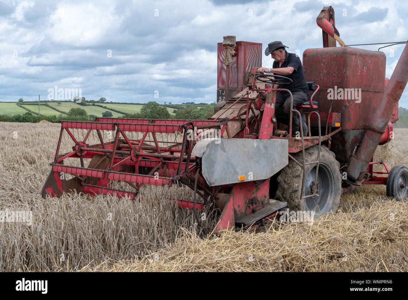 Haselbury Plucknett.Somerset.United Kingdom.August 18th 2019.A vintage ...