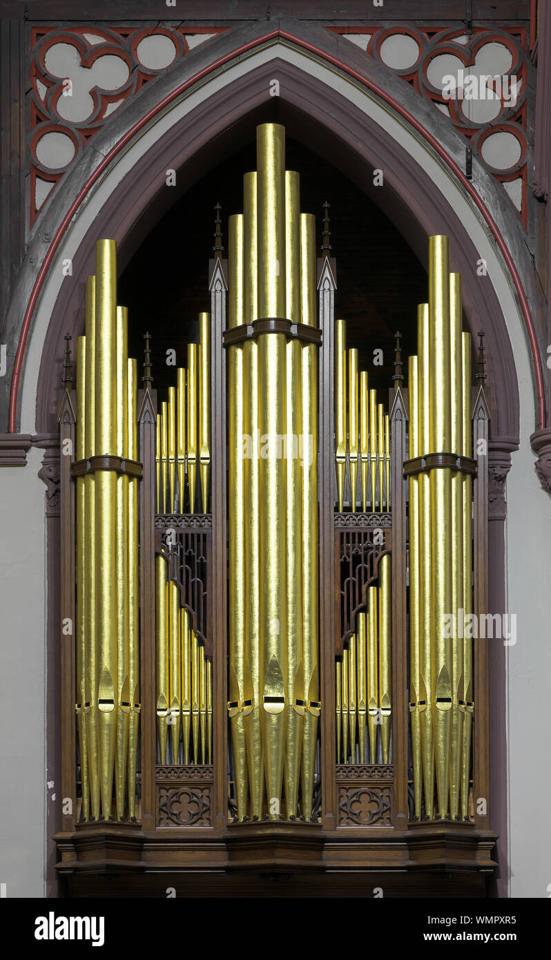 Ornate pipe organ in cathedral hi-res stock photography and images - Alamy