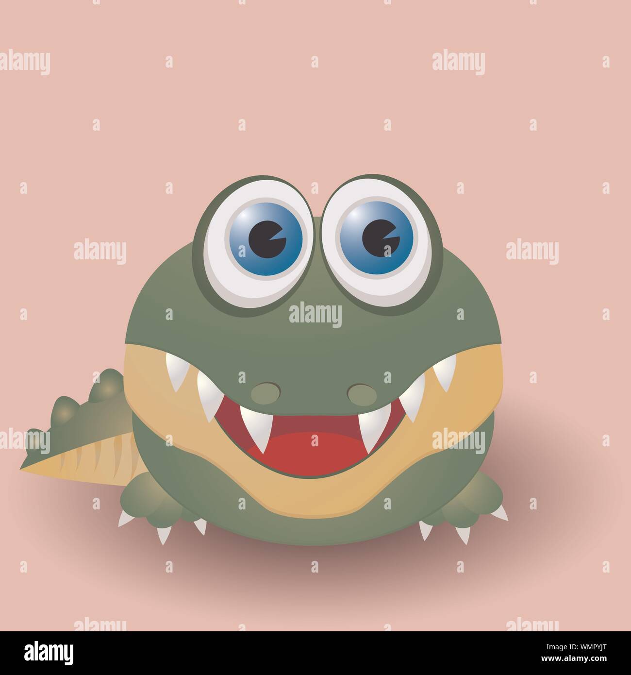 Cute baby crocodile Stock Vector Image & Art - Alamy