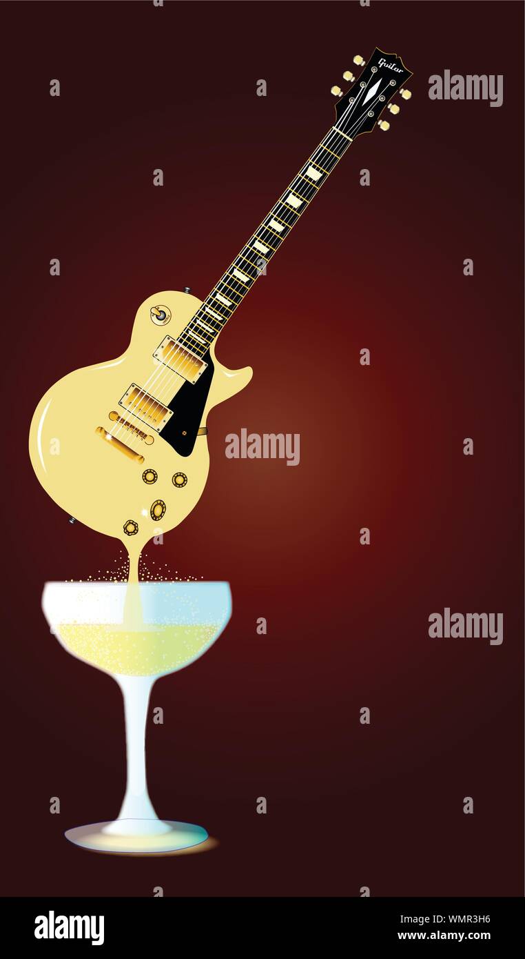 Wine and jazz guitar hi-res stock photography and images - Alamy