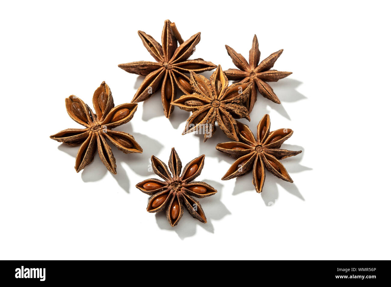 Star anise isolated on white background. Illicium verum Stock Photo - Alamy