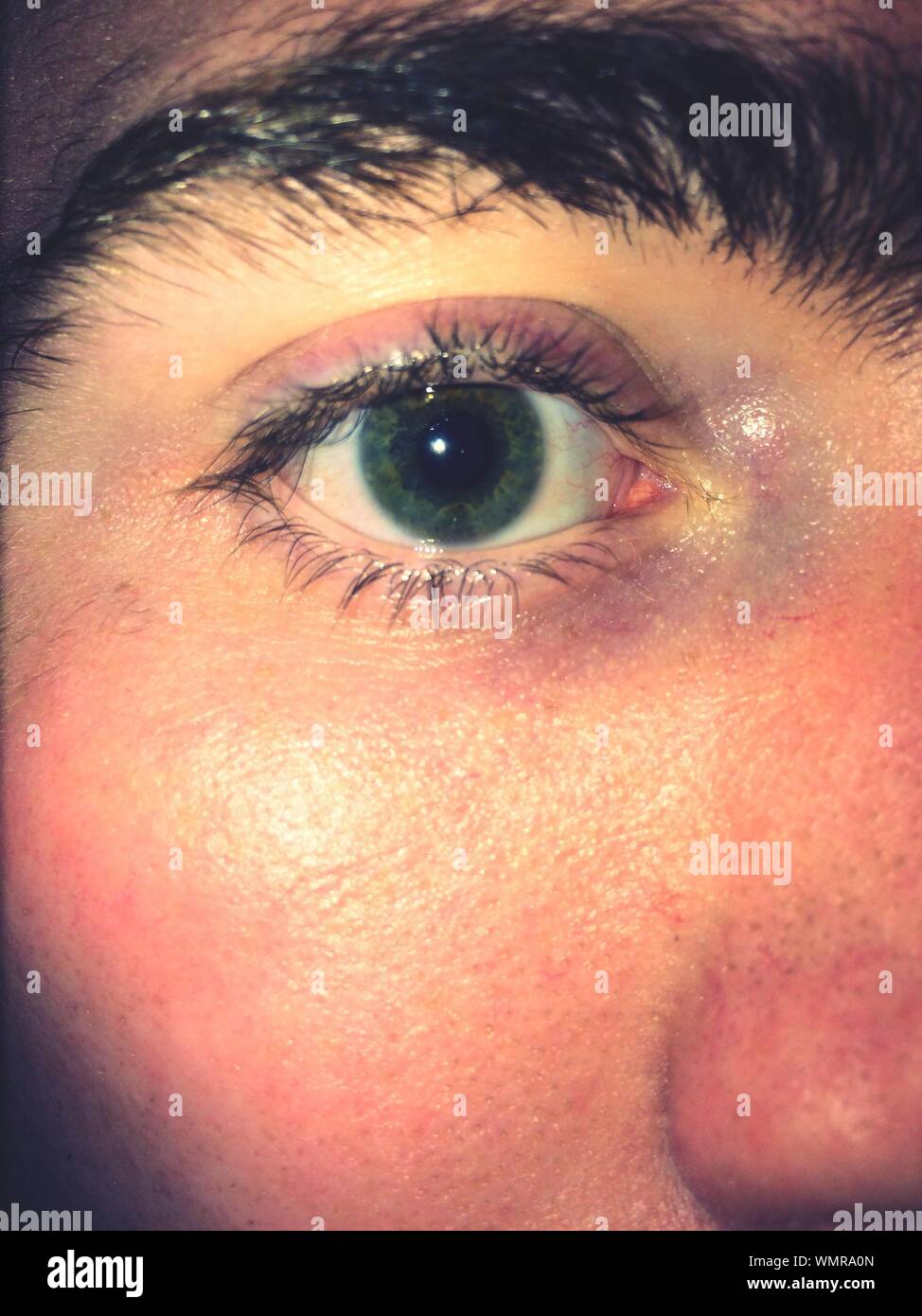 Skin human close up face hi-res stock photography and images - Alamy