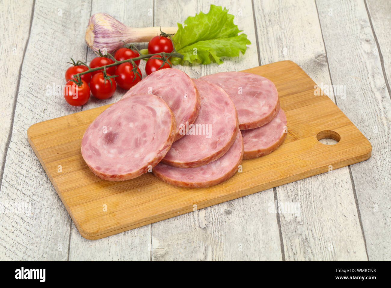 Natural ham made from pork meat Stock Photo - Alamy
