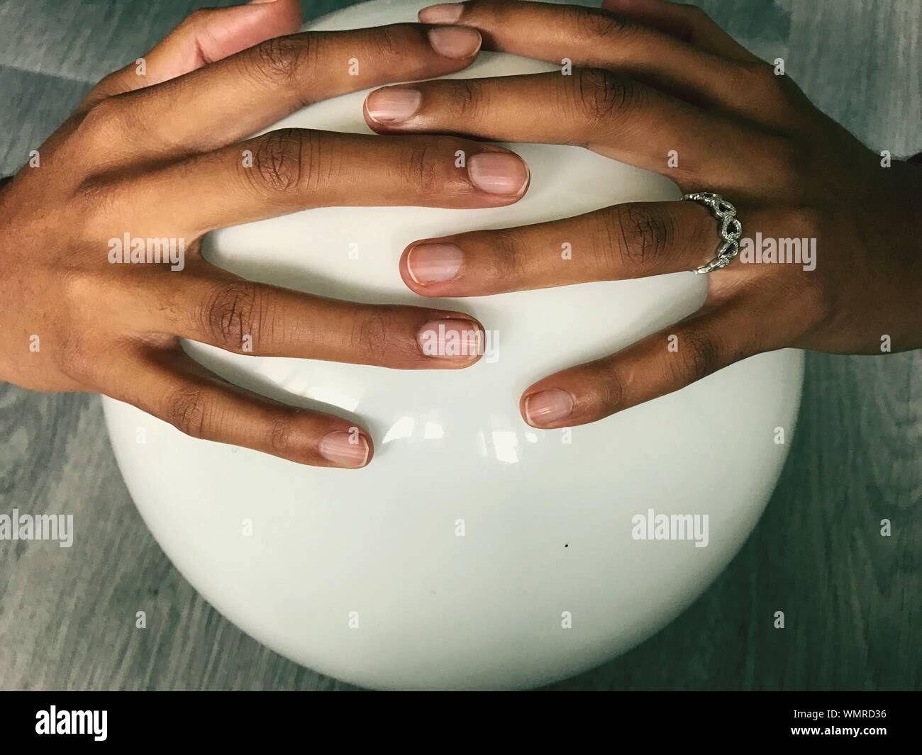 Both hands on ball hi-res stock photography and images - Alamy