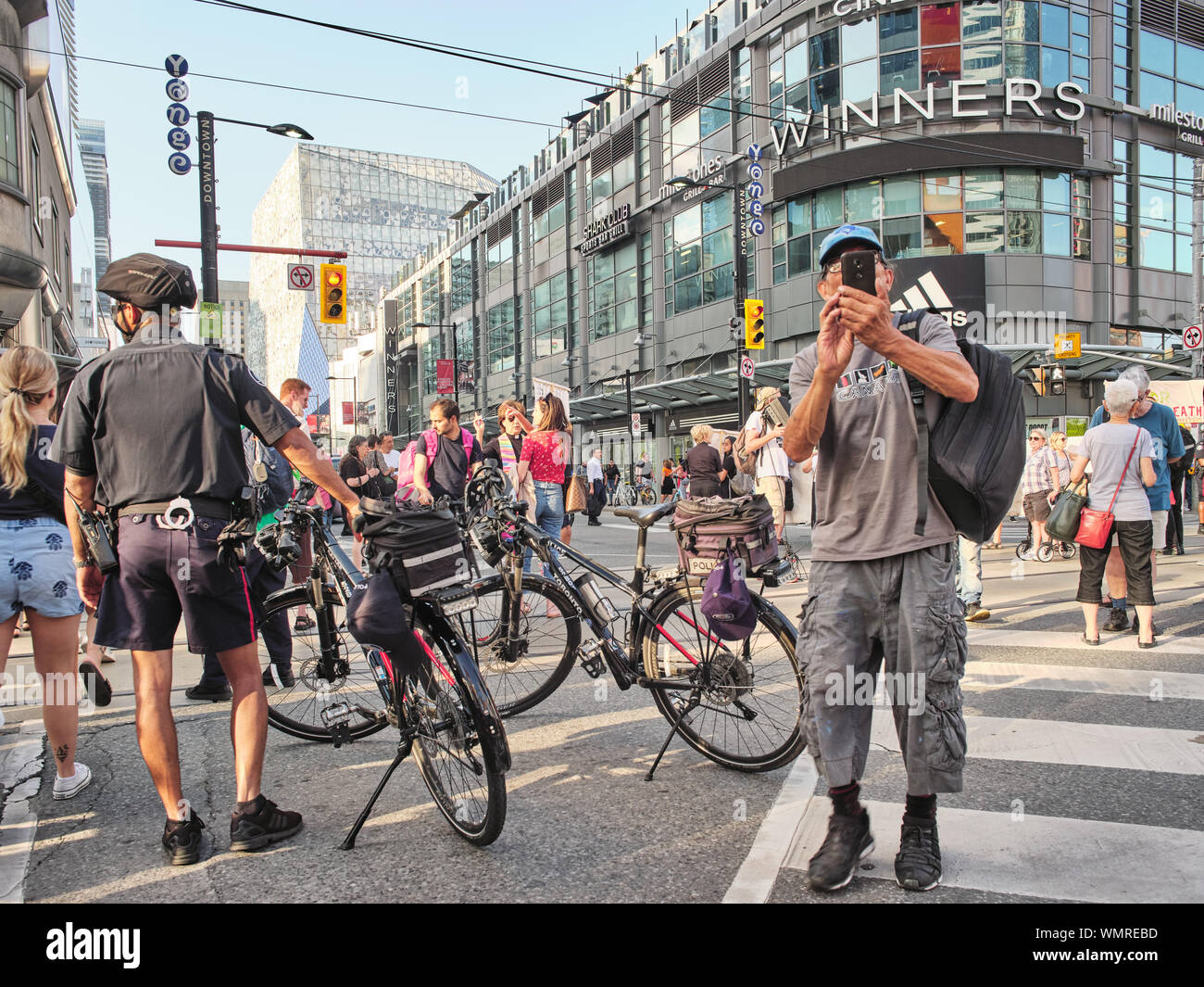 Environmental protest in Toronto Stock Photo - Alamy