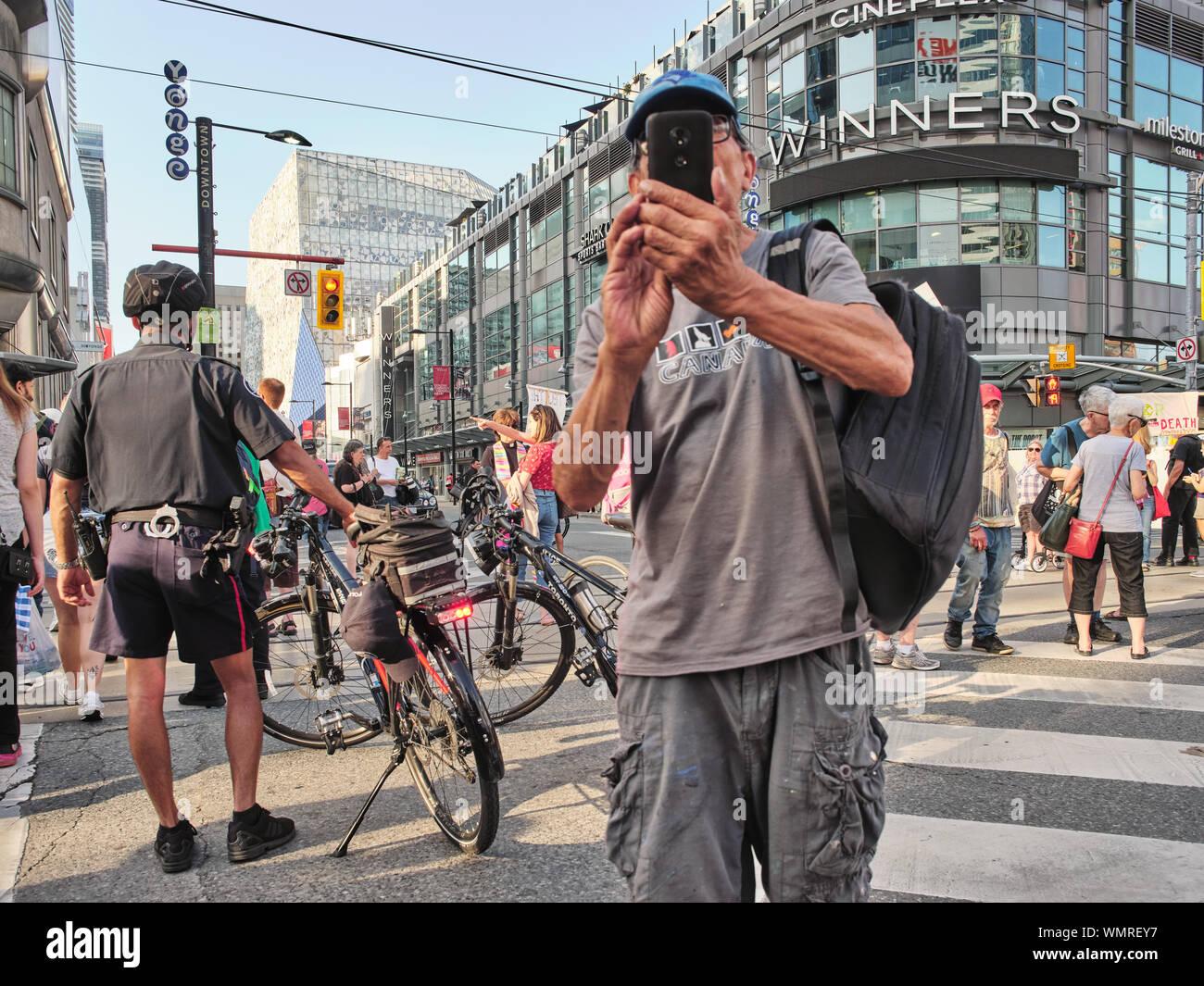 Environmental protest in Toronto Stock Photo - Alamy