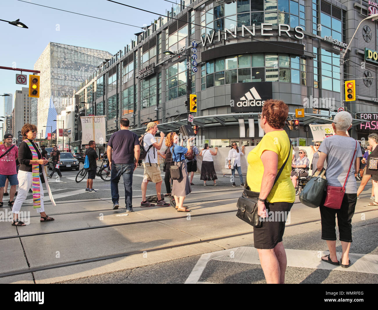 Environmental protest in Toronto Stock Photo - Alamy