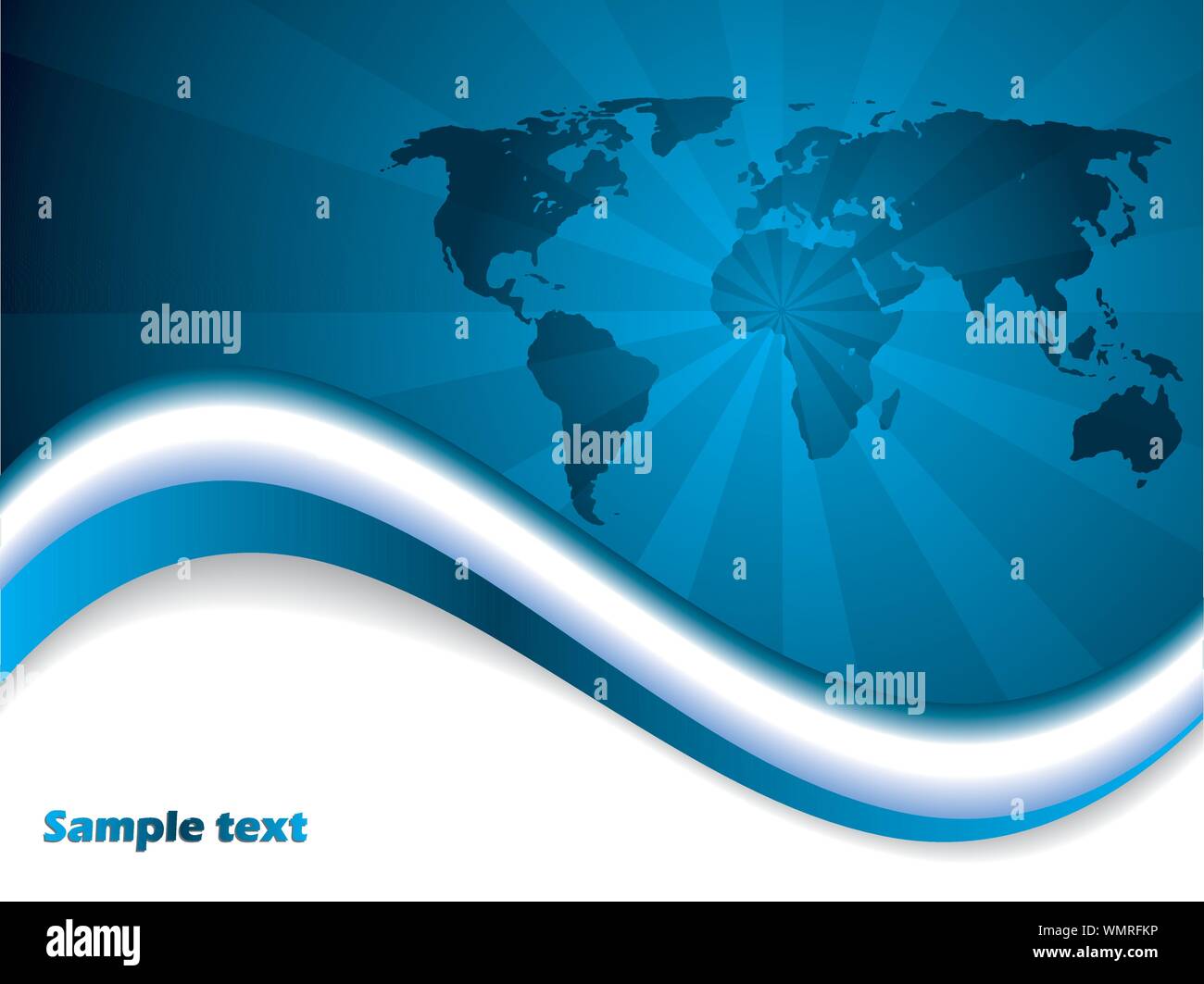 Blue layout futuristic world map hi-res stock photography and images ...