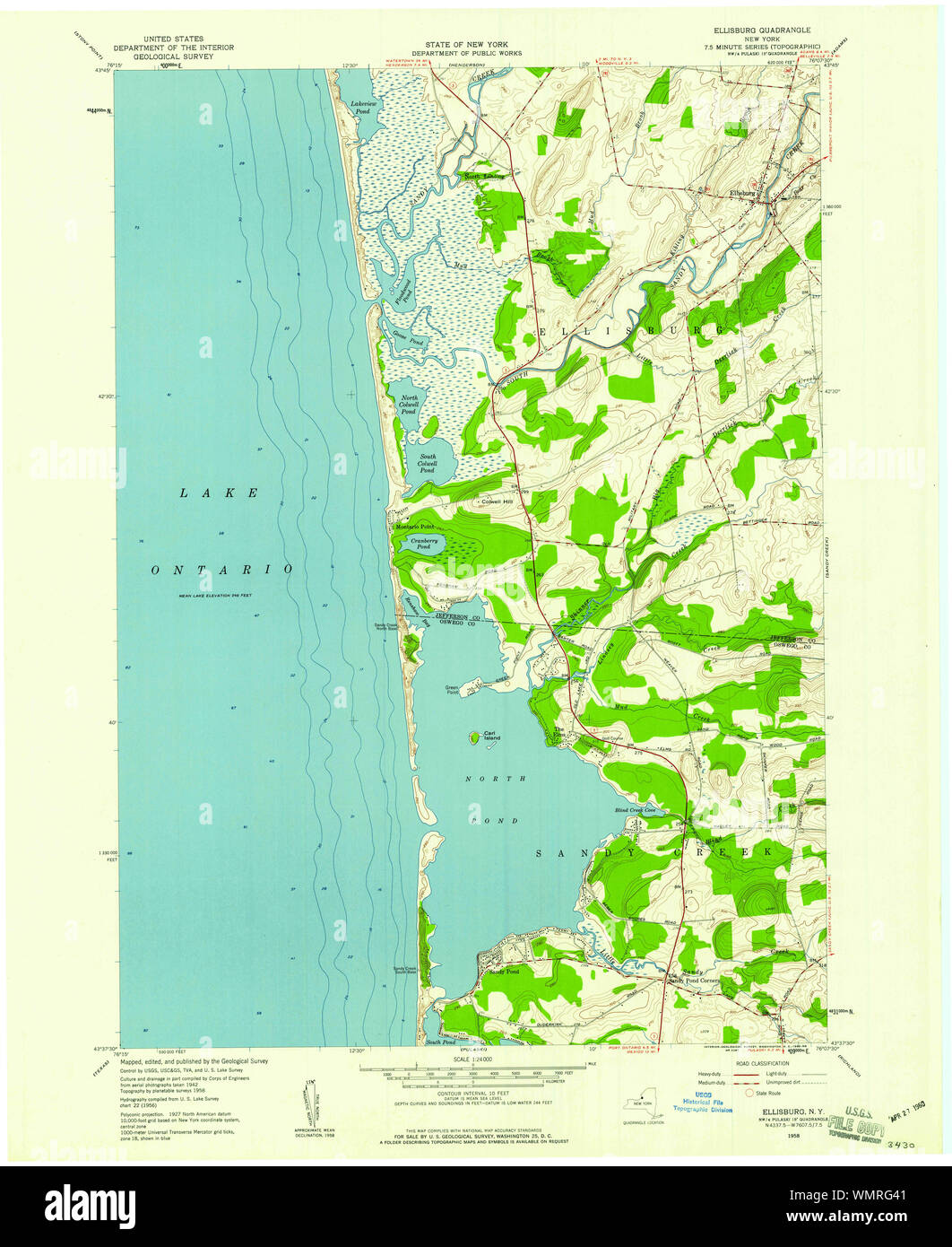 New York NY Ellisburg 138208 1958 24000 Restoration Stock Photo - Alamy