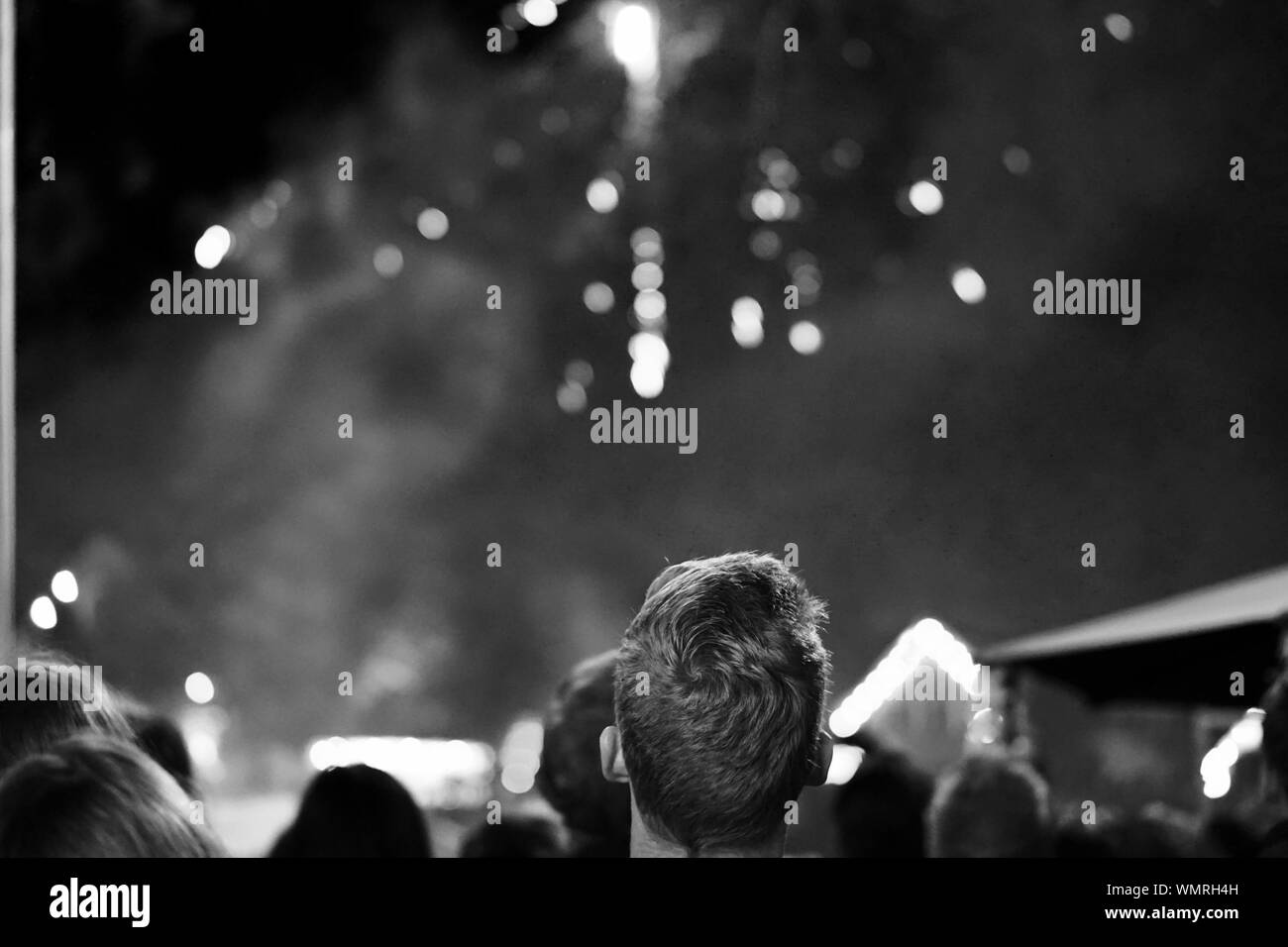 Concert stage rear view Black and White Stock Photos & Images - Alamy