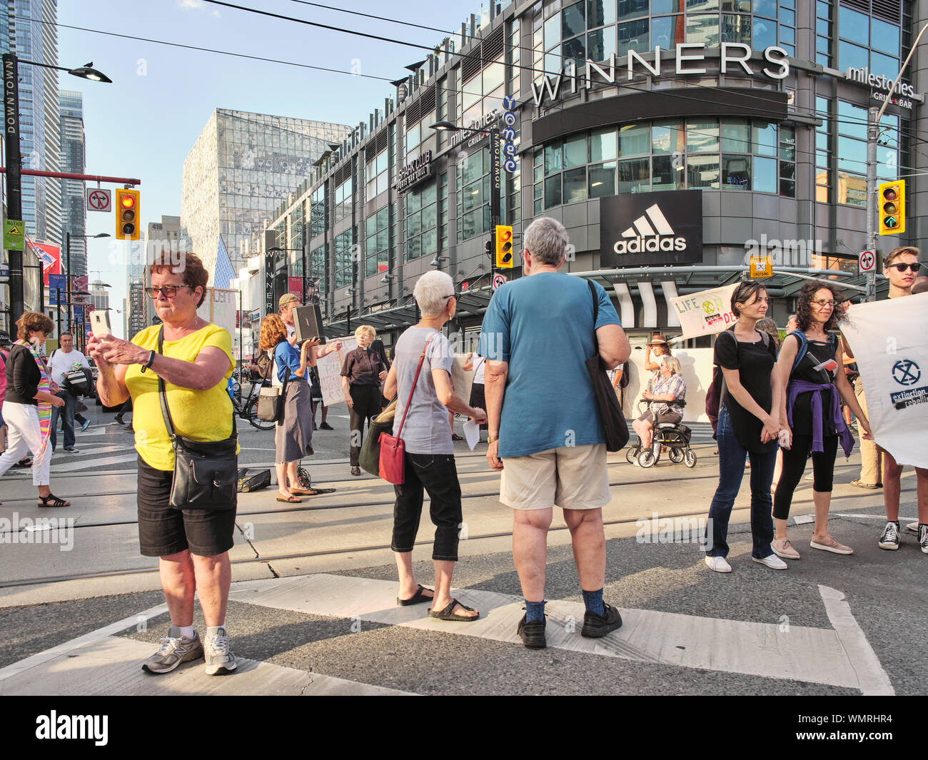 Environmental protest in Toronto Stock Photo - Alamy