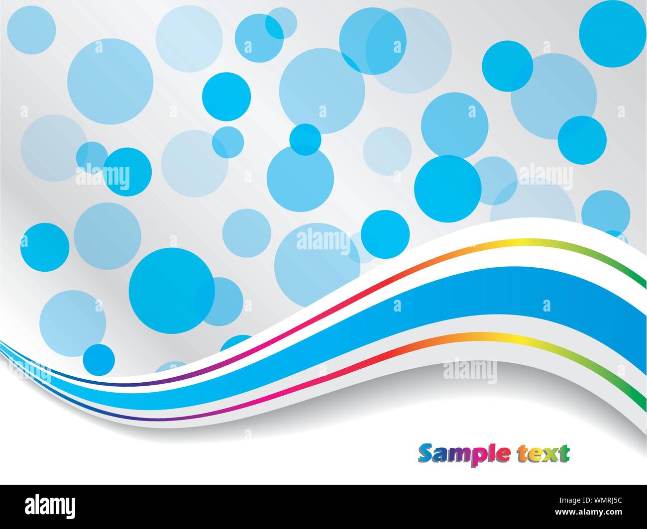 Rainbow wavy circle frame Stock Vector Images - Alamy