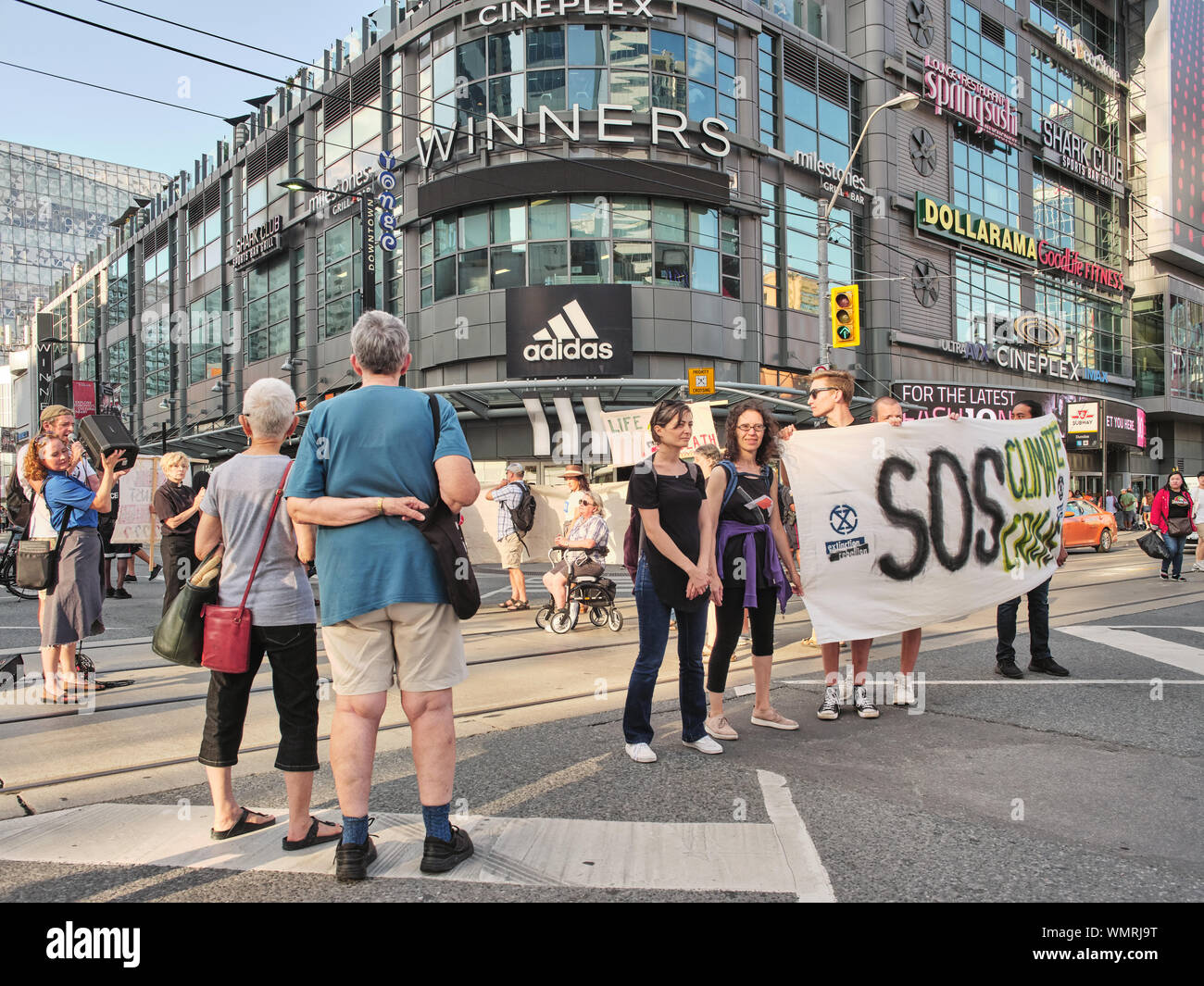 Environmental protest in Toronto Stock Photo - Alamy