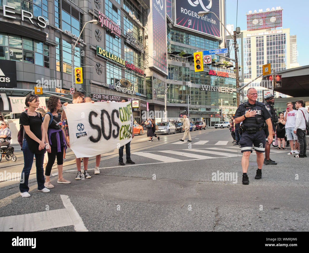 Environmental protest in Toronto Stock Photo - Alamy