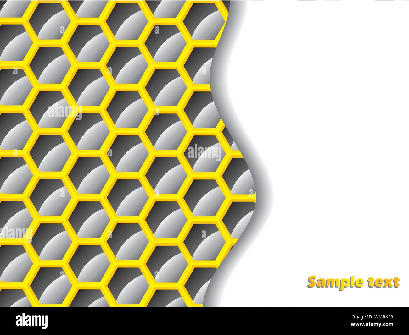 Black and yellow hexagon background Stock Vector Image & Art - Alamy